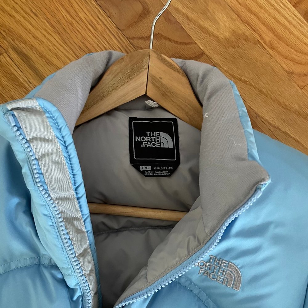 The North Face 600 Light Blue Puffer Jacket Xs - Gem